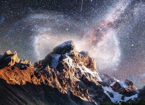 Malvis Tapeta Hory s noční oblohou Vel. (šířka x výška): 504 x 310 cm