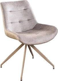 Designová židle Amiyah šampaňská / béžová