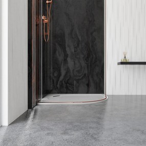 Vayer Virgo asymetrická sprchová vanička, litý mramor Orientace: Levá, Rozměr vaničky: 100x80cm