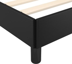 Rám postele bez matrace černá 120x190 cm umělá kůže 3269645