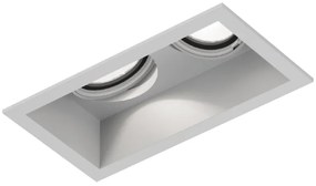 Wever & ducré obdélníkové stropní zapuštěné svítidlo plano ceiling rec 2.0 led 1800-3000k s tree bílý hliník