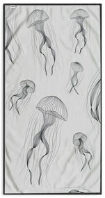 DecoKing Plážová osuška Jellyfish, 90 x 180 cm