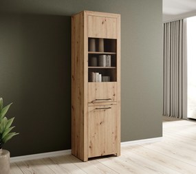 ADRK Furniture Vysoká vitrína JANEZ SHC-JAN-58-A
