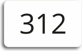ACCEPT Číslo na dveře - typ 10 (50x30mm) - bílá tabulka - barevný tisk