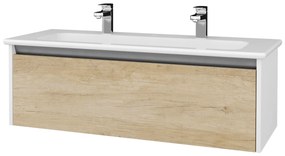 Dřevojas Koupelnová skříň BONO SZZ 120 (umyvadlo Euphoria) Varianta: N01 Bílá lesk / D03 Cafe