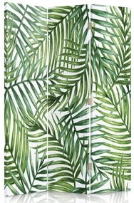 Ozdobný paraván Zelená zeleň příroda - 110x170 cm, třídílný, klasický paraván