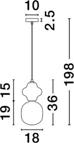 Závěsné svítidlo NOVA LUCE CLIO E14 5W 9009107 bez žárovky