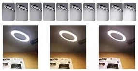 LED Stmívatelná stolní lampa s lupou LED/6W/5V černá