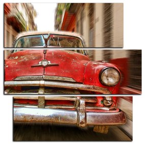 Obraz na plátně - Klasické americké auto - čtverec 3123D (75x75 cm)