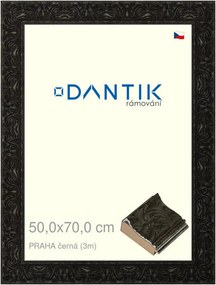 DANTIK rámeček 50x70 | PRAHA černá (Plexi Čiré)