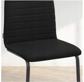 čalouněná prošívaná židle 45,5x46x85cm, více barev Barva: černá