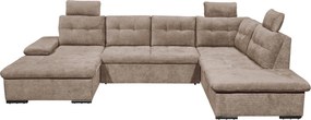 XXXLutz SEDACÍ SOUPRAVA, textil, šedohnědá Livetastic - Sedací soupravy - 002220057609