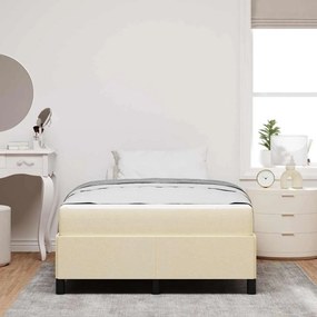 Postel s boxspringem Krémová 120 x 190 cm textil 3398848