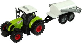 LEAN Toys Sada tří traktorů s přívěsy a postřikovačem, farma