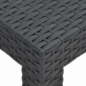 Zahradní stůl antracitový 58 x 58 x 41 cm PP ratan 315640