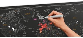 Nástěnná stírací mapa světa Chalk edition Luckies