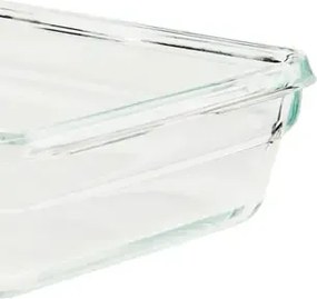 Emsa ClipClose 1,3 l červená / Dóza na potraviny / Sklo