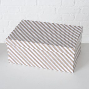 Kartonová krabice s proužky - 27 cm
