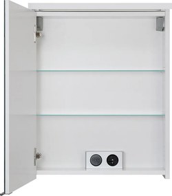 Comodo Zrcadlová skříňka závěsná s LED osvětlením Elite W 50 ZS P/L
