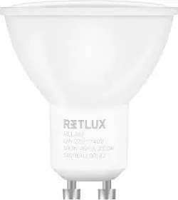 RETLUX RLL 447 GU10 3DIMM / 6W / 510 lm / 3000K - teplá bílá / stmívat