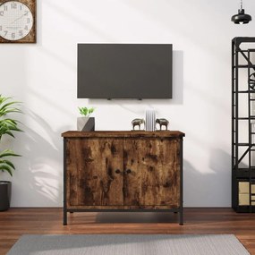 TV skříňka s dvířky kouřový dub 60x35x45 cm kompozitní dřevo