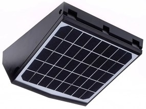 Exteriérové ​​solární nástěnné LED svítidlo Solar, 1x LED 15w, černá, pohybový senzor, ovladač