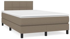 Box spring postel s matrací taupe 120x190 cm textil 3269727