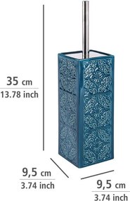 Nádoba na WC CORDOBA DARK BLUE + štětka WC, WENKO