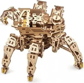Ugears 3D dřevěné mechanické puzzle Šestinohý průzkumník (hexapod) / o