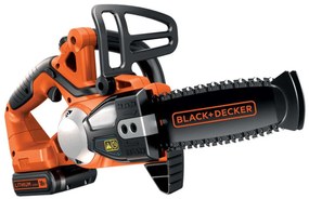 BLACK+DECKER - 18V AKU řetězová pila 20 cm, 1x aku 2,0 Ah Li-ion, nabíječka GKC1820L20-QW