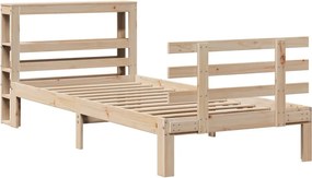 Rám postele s čelem 75 x 190 cm masivní borovice 3306096