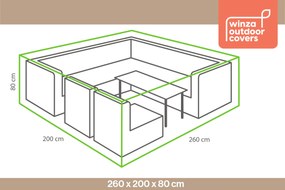 Obal na sedací soupravu čtverec 260x200x80 cm Winza