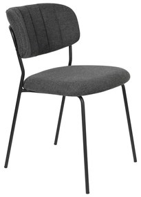 Tmavě šedé jídelní židle v sadě 2 ks Jolien – White Label