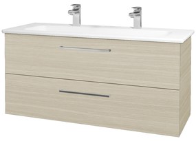 Dřevojas Koupelnová skříň GIO SZZ2 120 Varianta: N01 Bílá lesk / Úchytka T03 / N06 Lava
