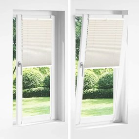Plisovaná roleta 40 x 100 cm krémová 240617