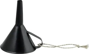 Kovový trychtýř k petrolejovým lampám Matt Black Strömshaga