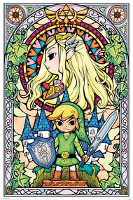 Postershop Plakát - The Legend Of Zelda (Stained Glass)