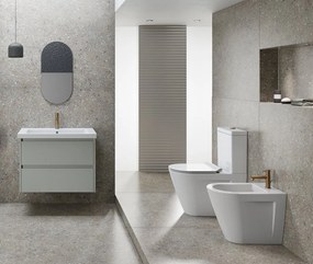 GSI NORM keramické umyvadlo 80 x 18 x 50 cm s přepadem Extra Glaze bílá 8634111