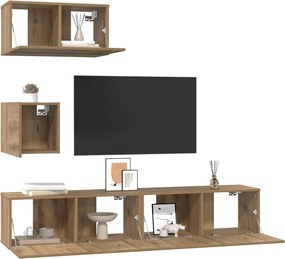 Sestava TV skříněk 3 ks Artisanový dub Kompozitní dřevo 3393140