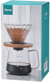 4Home Sada na překapávanou kávu Dripper, 600 ml