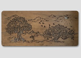 Li-Go "Tři duby" světelný obraz 230V 110x50 cm provedení povrchu: bílá