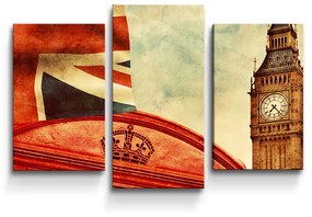 Sablio Obraz - 3-dílný Londýn 4 - 75x50 cm