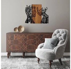 Asir Nástěnná dekorace 70x58 cm stromy života dřevo/kov 899SKL2413