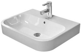 Duravit Happy D.2 - Umyvadlo 60x46 cm, s přepadem, bez otvoru pro baterii, bílá 2315600060