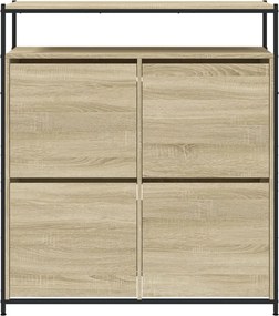 Botník se 4 výklopnými zásuvkami dub sonoma 100 x 34 x 112 cm 3214414