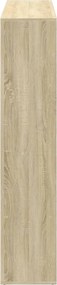 Knihovna dub sonoma 137,5 x 29 x 137,5 cm kompozitní dřevo 3310291