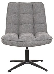 LABEL51 Otočné křeslo VINCE šedé bouclé WU-65.004