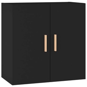 Nástěnná skříňka černá 60 x 30 x 60 cm kompozitní dřevo