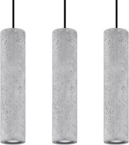 Lustr SOLLUX Luvo 3 GU10 3x40W bez zdroje SL.0655 beton