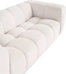 Krémová sametová pohovka 225 cm Cube - II. jakost – Bonami Selection
